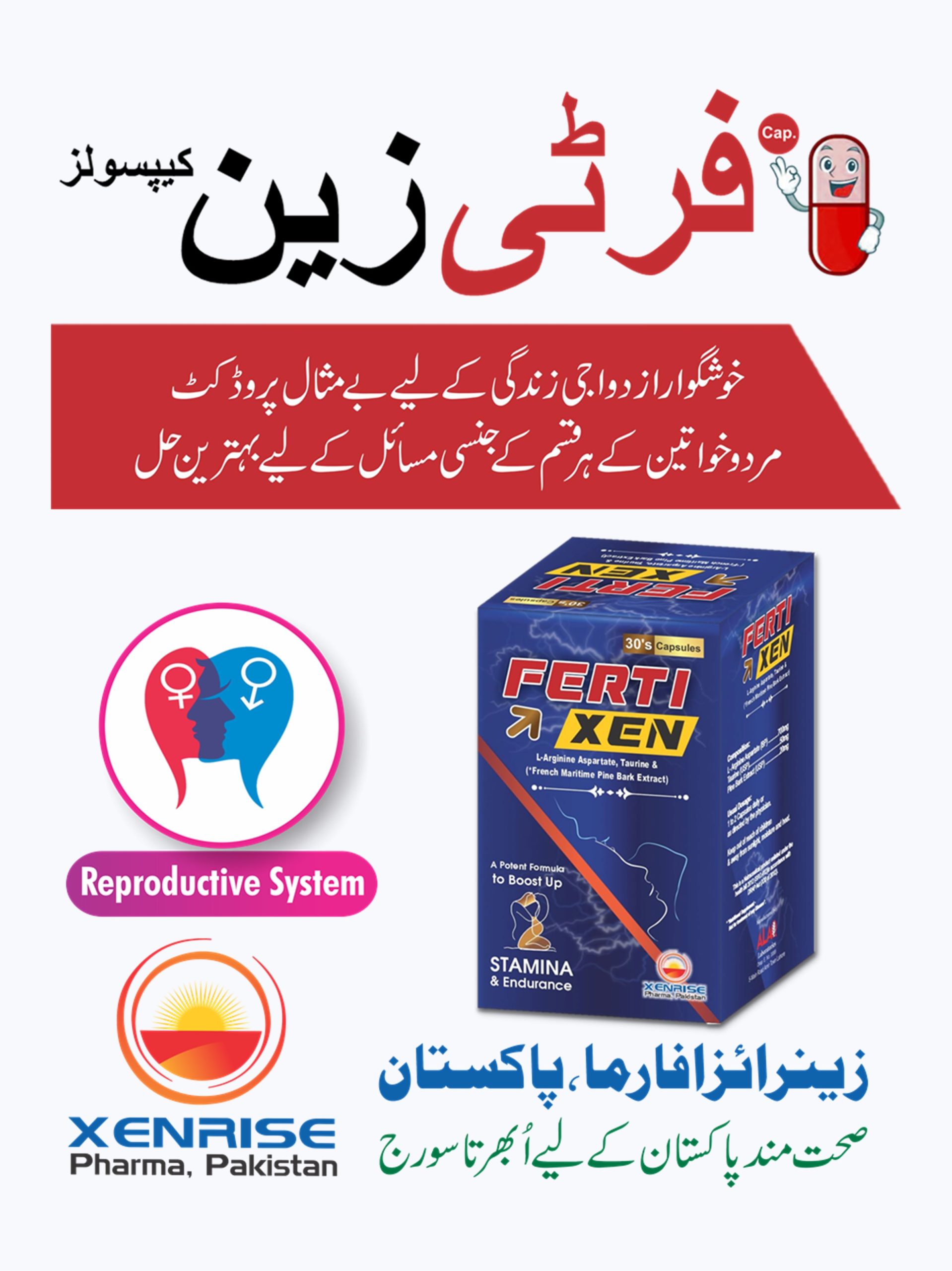 FertiXen Capsules (2×30’s Packs for One Month Dosages/Course Appx.)