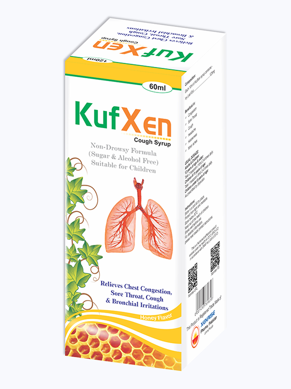 KufXen Syrup (5x60ML Packs for Kids One Month Dosages/Course Appx.)